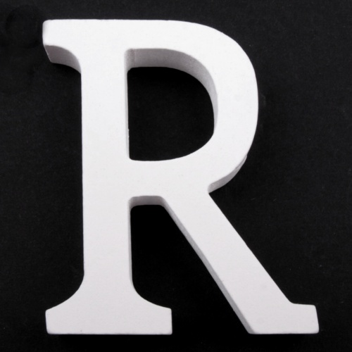 Písmeno dřevěné dekorační 8cm "R" - MojeParty.cz