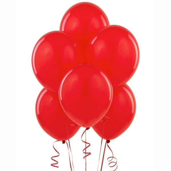 Balónky červené pastelové 10 ks - MojeParty.cz