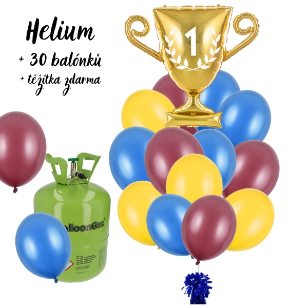 Helium set - helium + balonky - Sparta Fans - MojeParty.cz