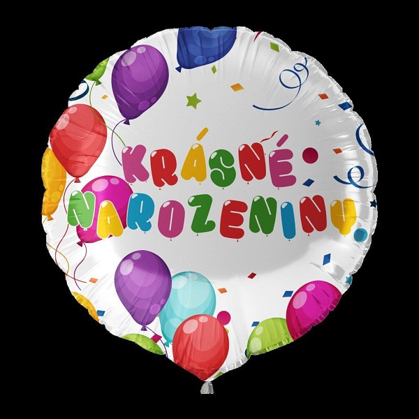 Balónek fóliový Krásné narozeniny 45 cm - MojeParty.cz