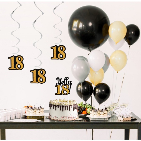 Zápich na dort 18. narozeniny zlatý - MojeParty.cz